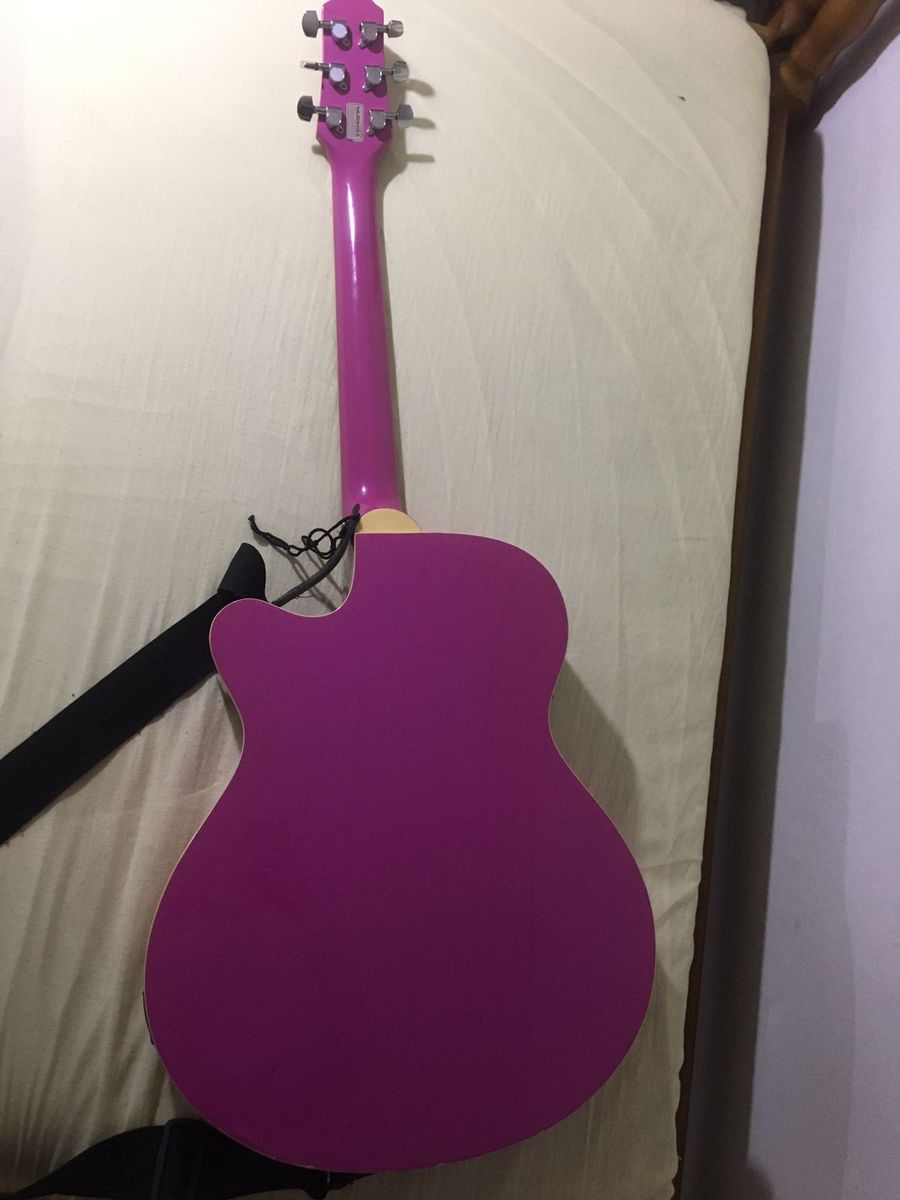 Violão Rosa Strinberg Usado com Poucas Marcas de Uso Apenas Alguns ...