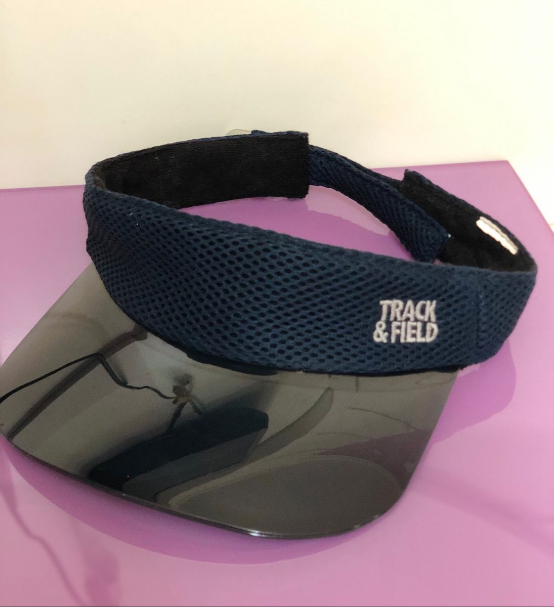 Viseira Trackfield Translucida Azul Noturno | Moda Esportiva Feminina ...