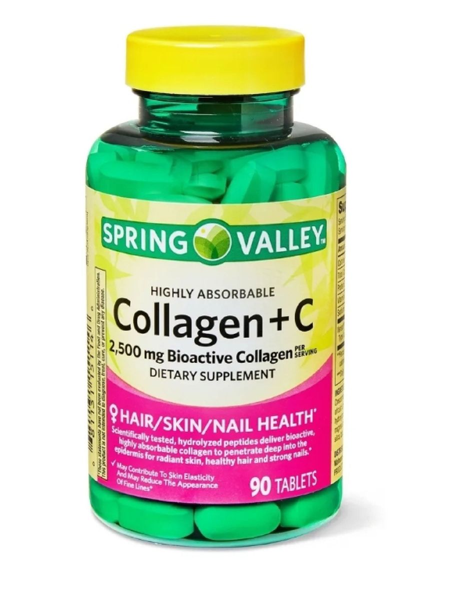 Vitamina Collagen +vitamina C Spring Valley Importada Original ...