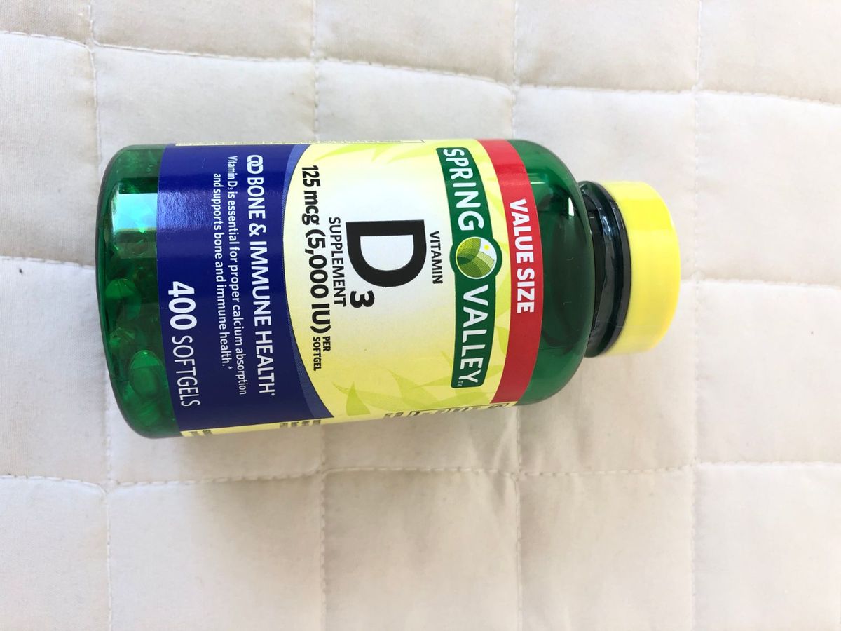 Vitamina D3 5.000 Iu - 400 Softgels | Cacareco Spring Valley Nunca Usado 41397507 | enjoei