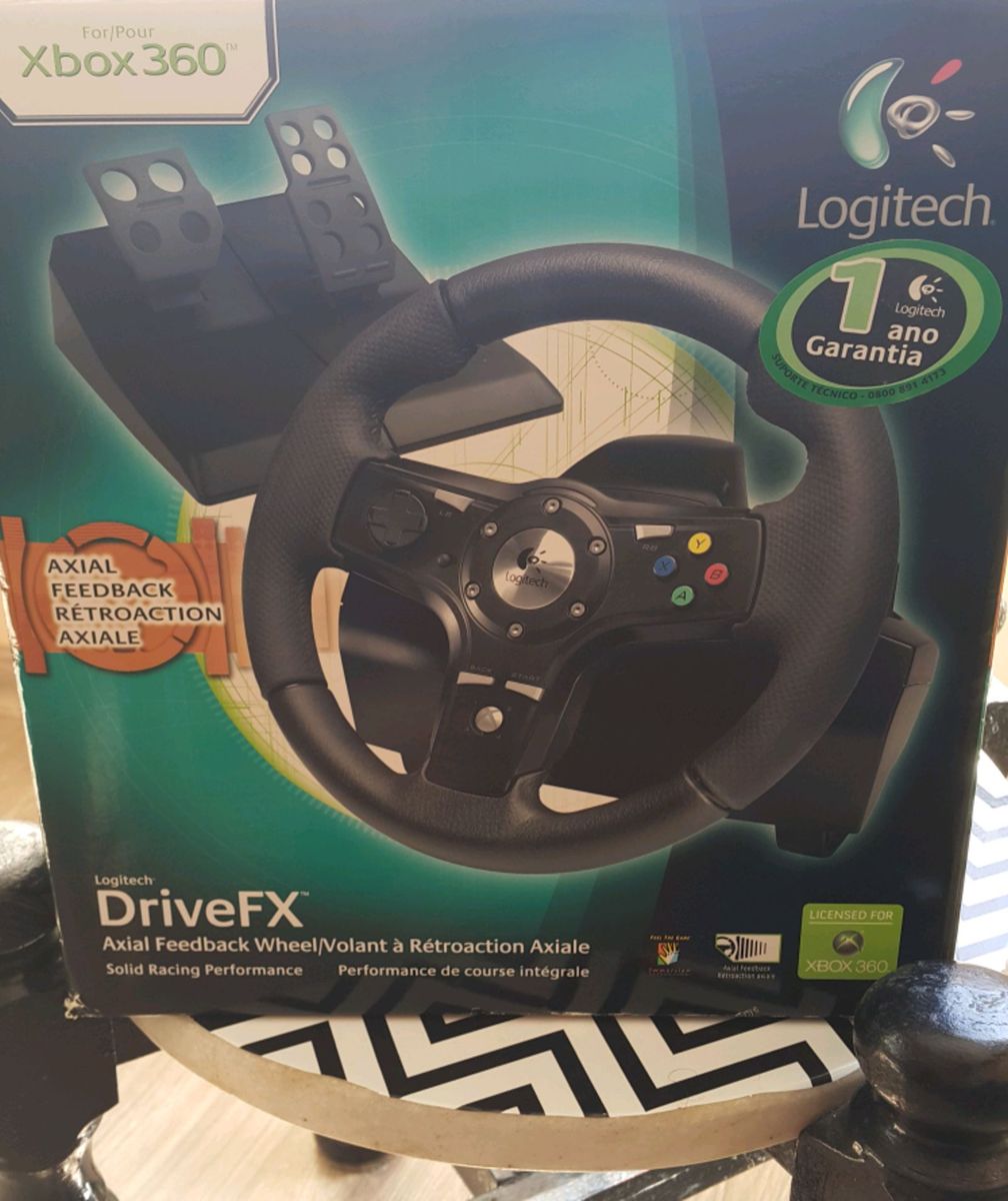 Volante Logitech Xbox 360 | Acessório p/ Videogame Logitech Usado ...