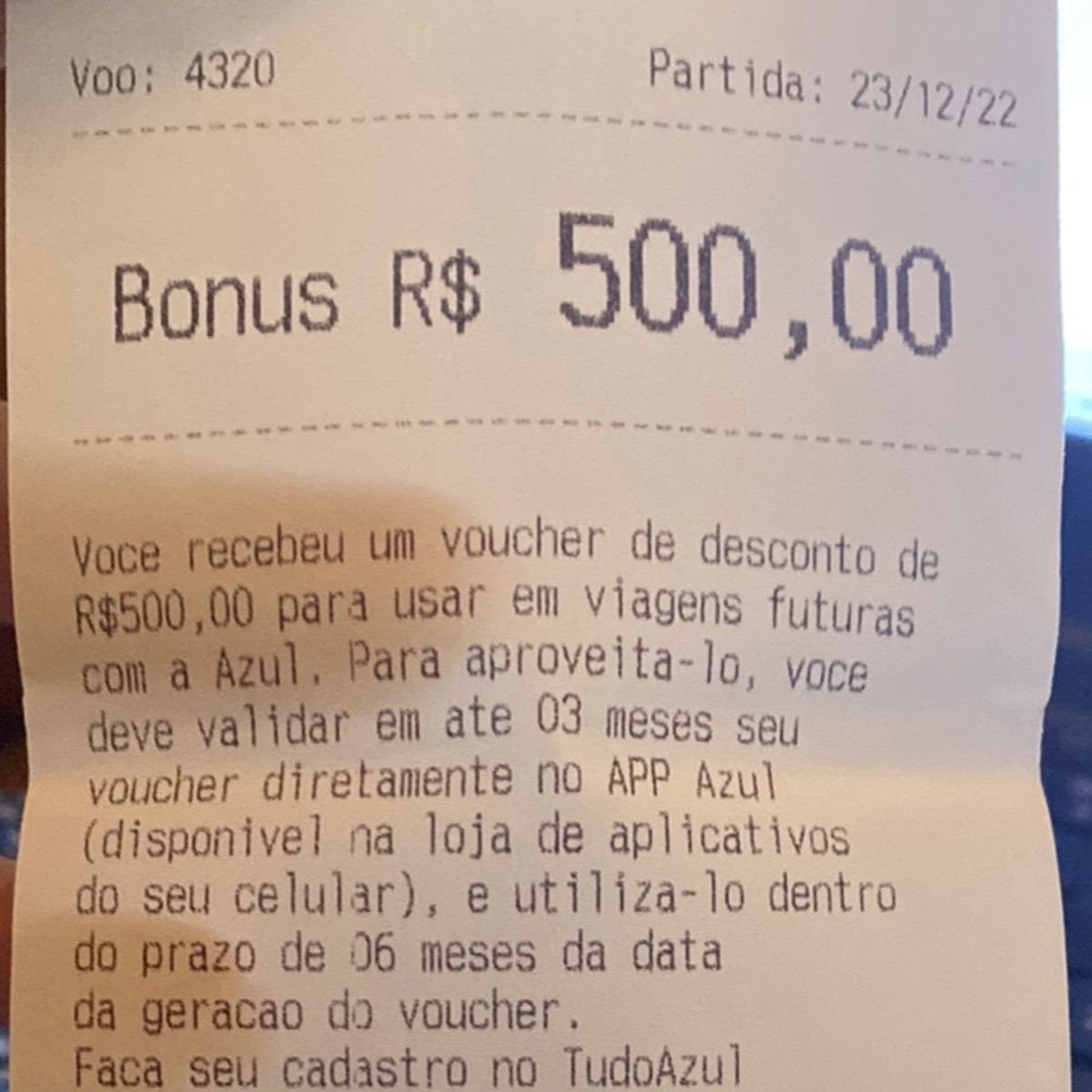 Voucher da Azul | Cacareco Azul Nunca Usado 80612120 | enjoei