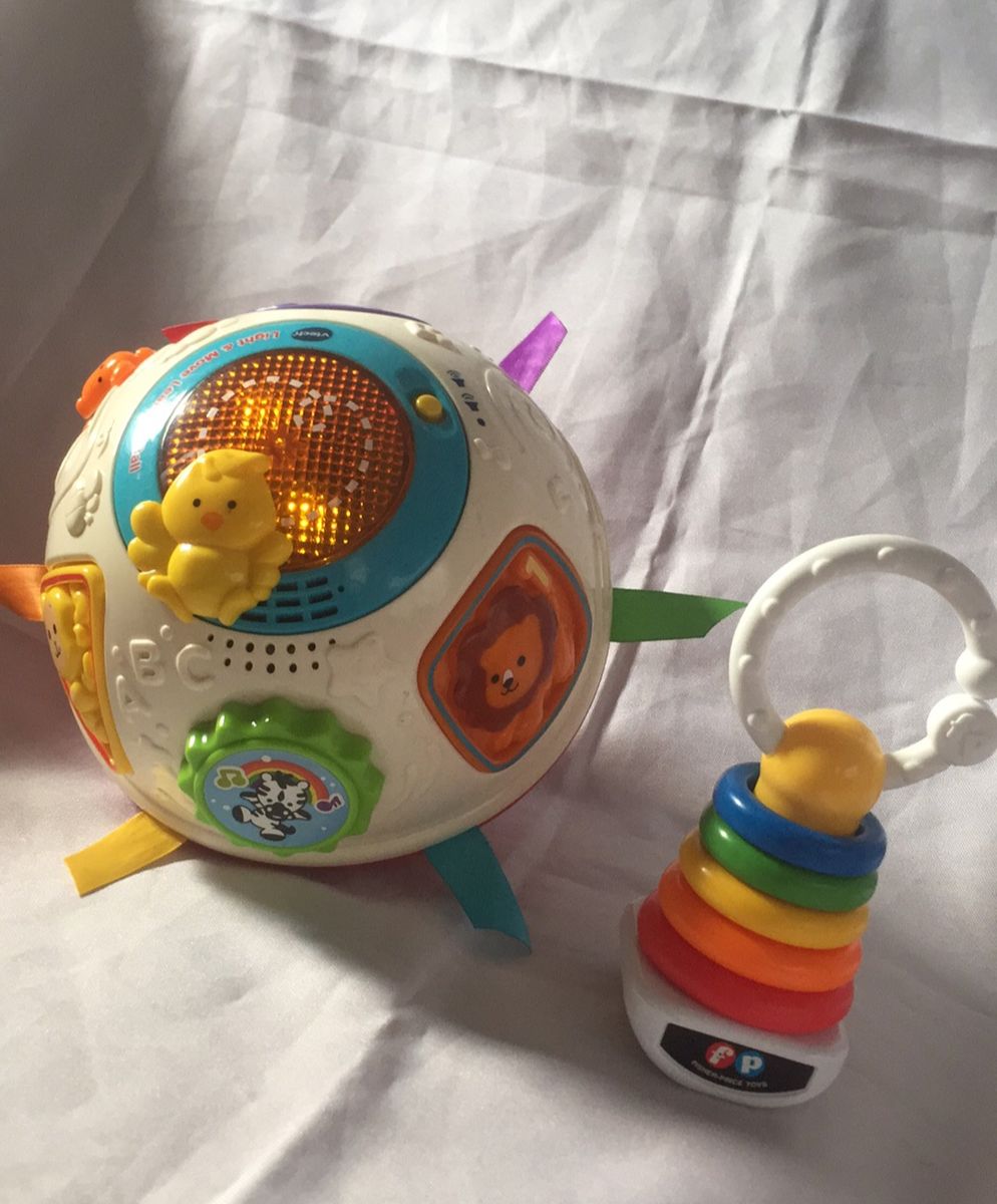 Vtech Ball, Move And Light e Pirâmide de Argolas Fisher-price 55573791 ...
