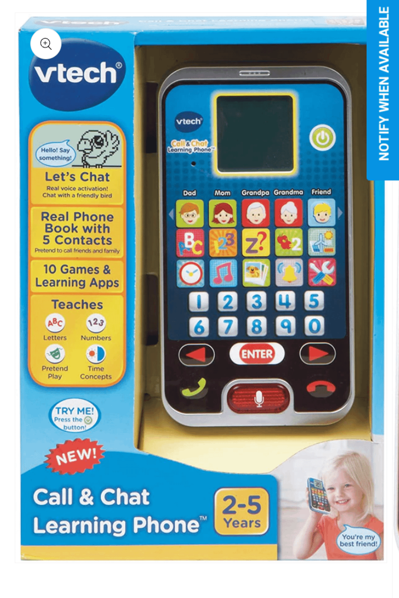 Vtech Vtech Call And Chat Learning Phone, Pretend Play Toy Phone For ...