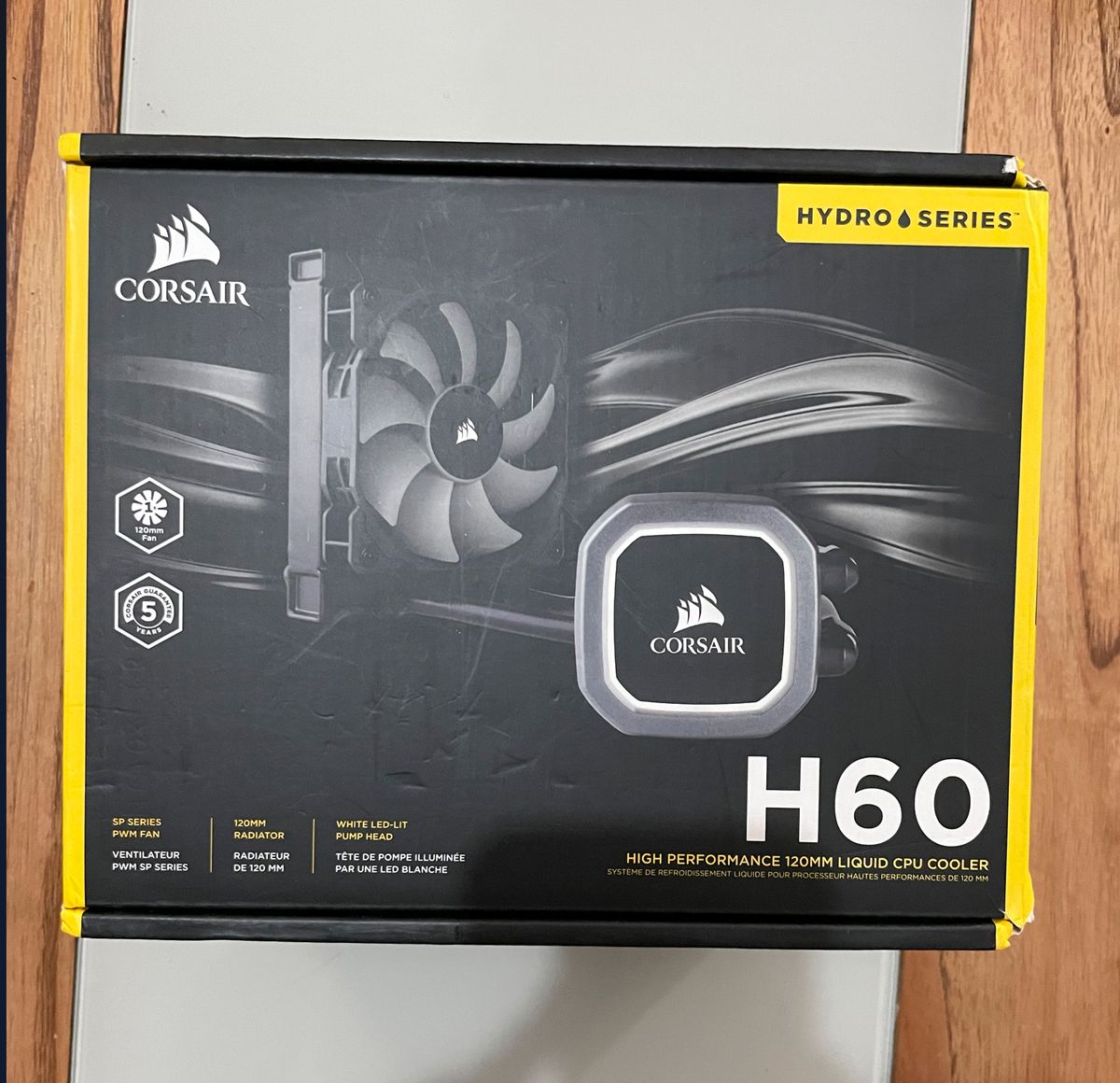 Watercooler Corsair H60 Hydro Series 120mm com Led Branco | Computador Desktop Corsair Usado ...