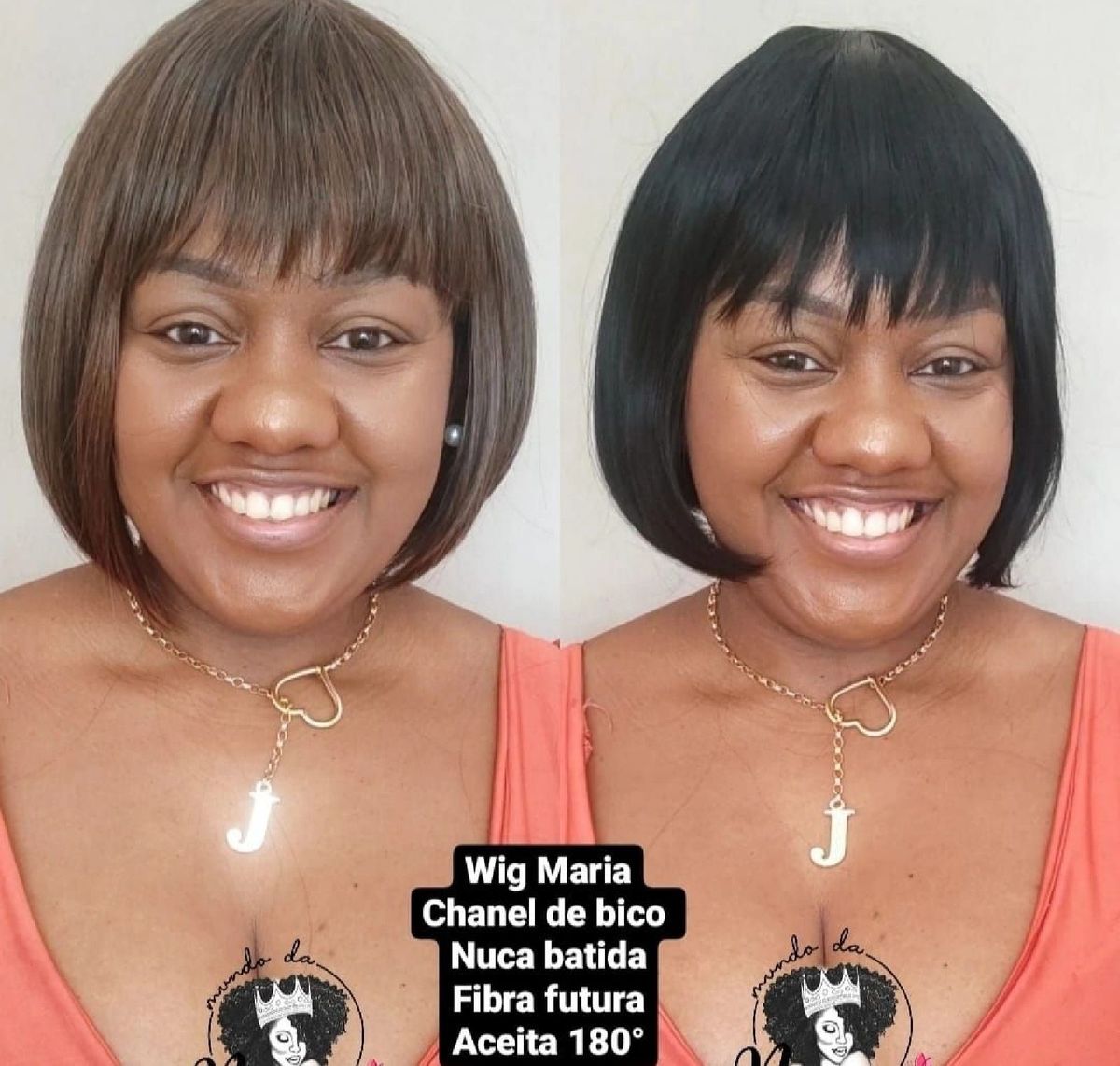 Wig Maria Chanel Nuca Batida | Produto p/ Cabelos Feminino Mundodanegga ...