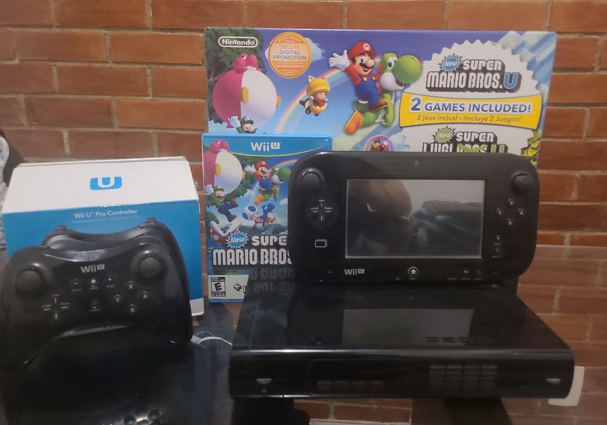 Wii U 32gb (mario & Luigi Deluxe Set) + Wii U Pro Controller + Super ...