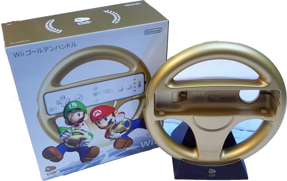 Wii Whel Dourado Nintendo Wii Original Completo | Acessório p ...