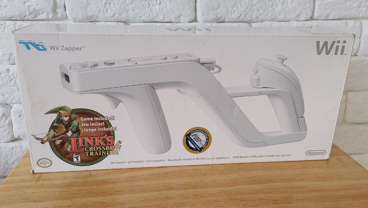 Wii Zapper Original Arma Gamer Nintendo | Acessório p/ Videogame ...