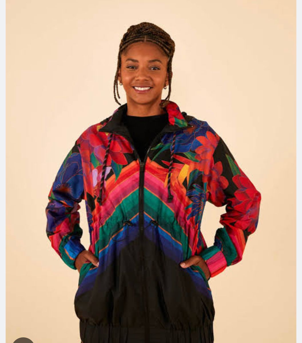 Windbreaker Farm | Casaco Feminino Farm Nunca Usado 89417276 | enjoei