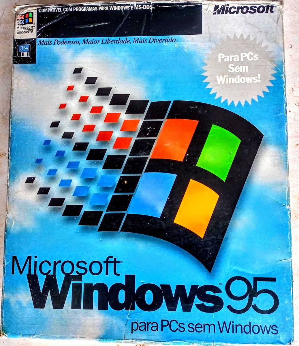 Windows 95 Box Disquetes Funcionando. | Computador Desktop Microsoft ...