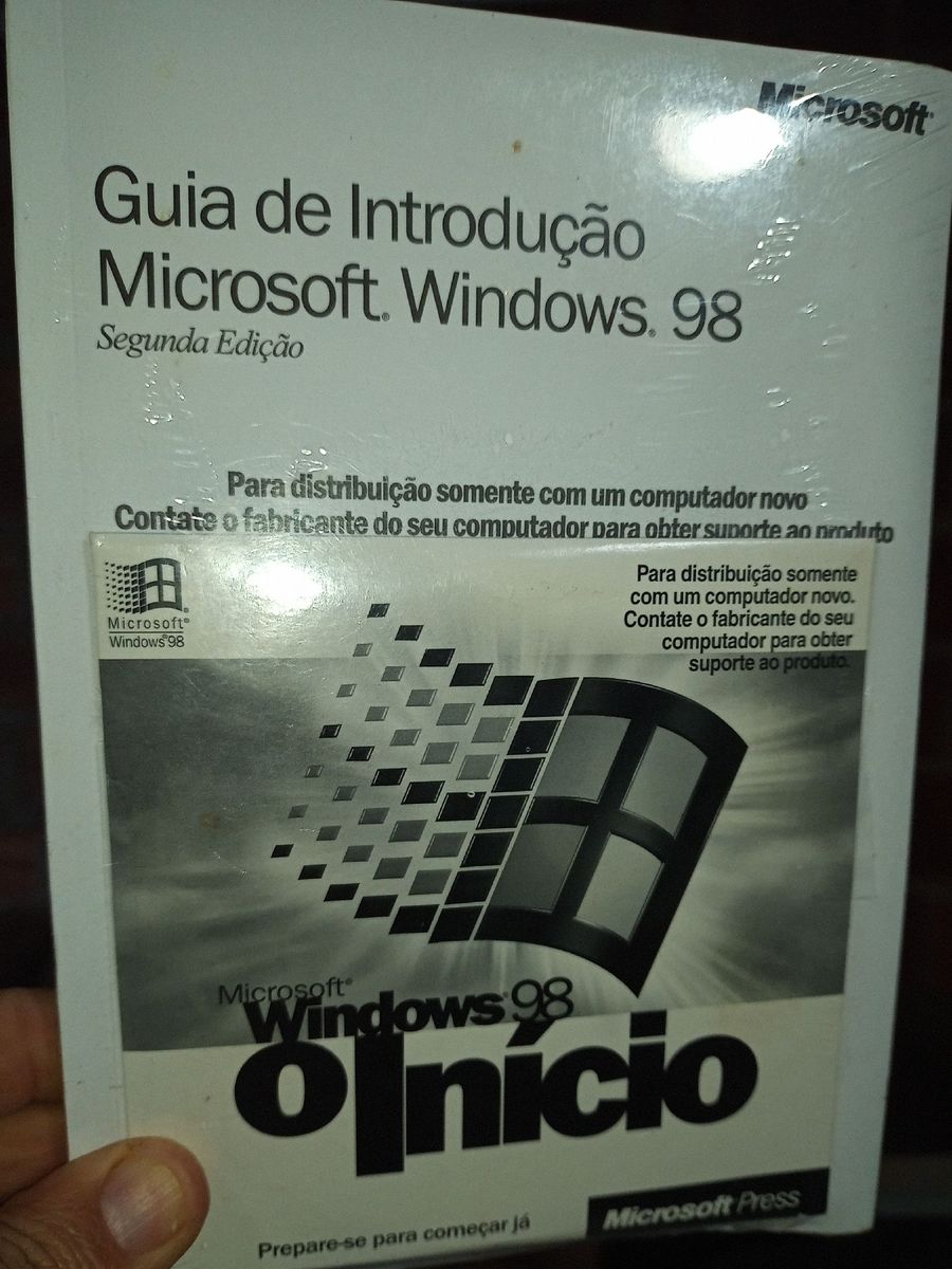 Windows 98 Lacrado. Box Completo. | Produto Vintage e Retro Microsoft ...