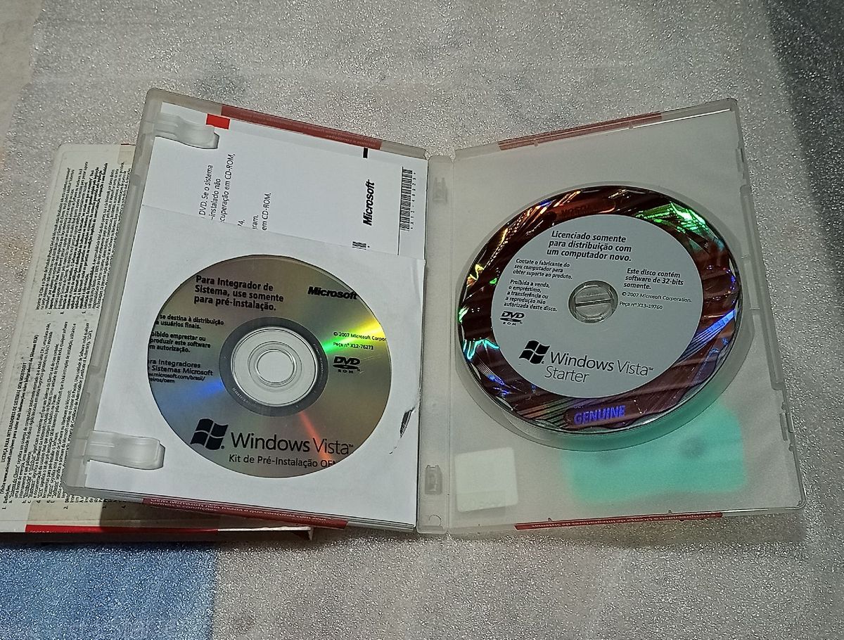 Windows Vista Box Completo. | Produto Vintage e Retro Microsoft Usado ...