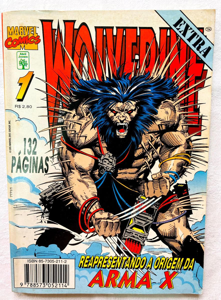 Wolverine Extra Número 1 - Gibi Raro - 1995 | Livro Marvel Usado ...