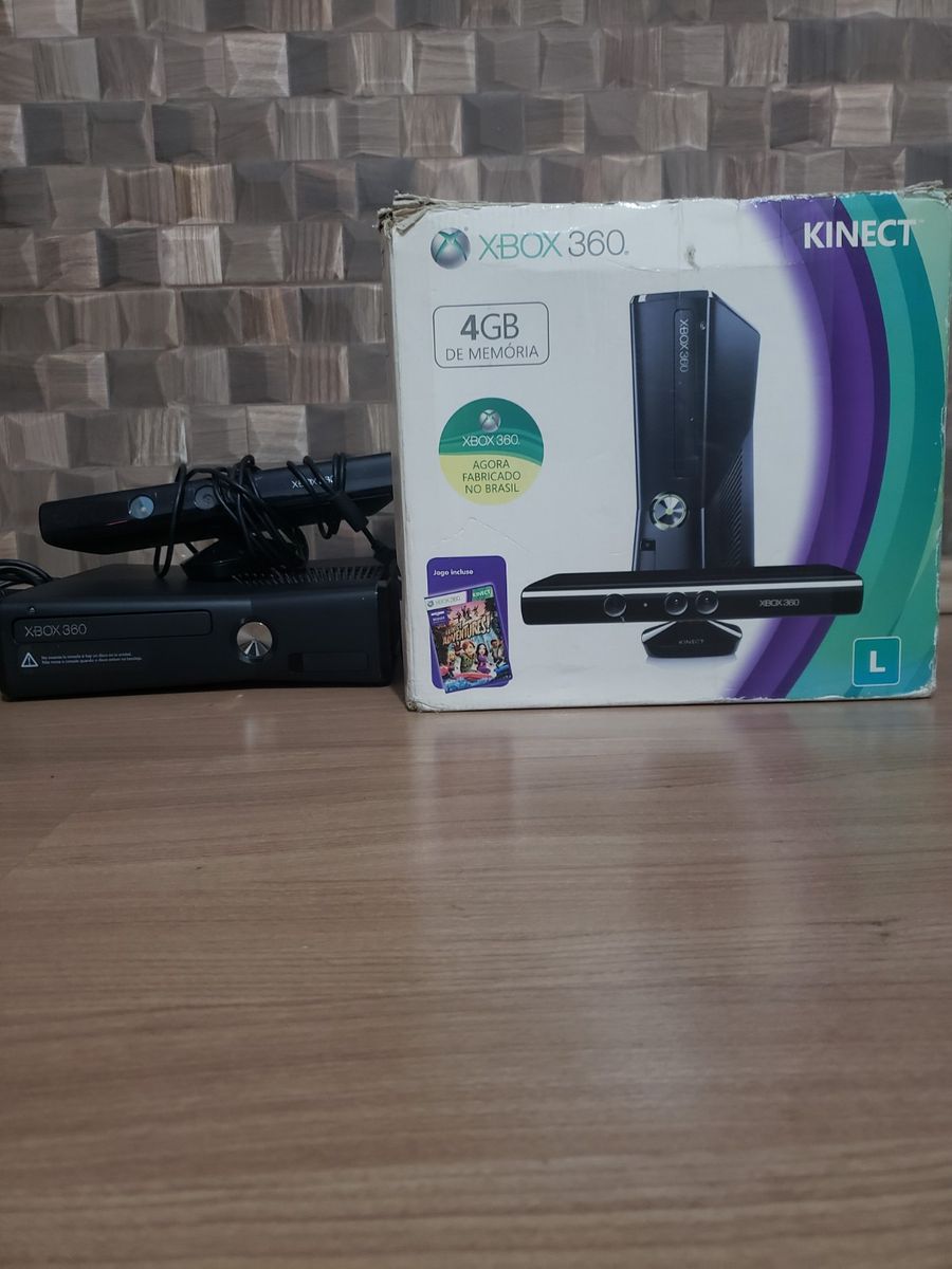 Xbox 360 com Kinect | Console de Videogame Microsoft Usado 74353484 ...