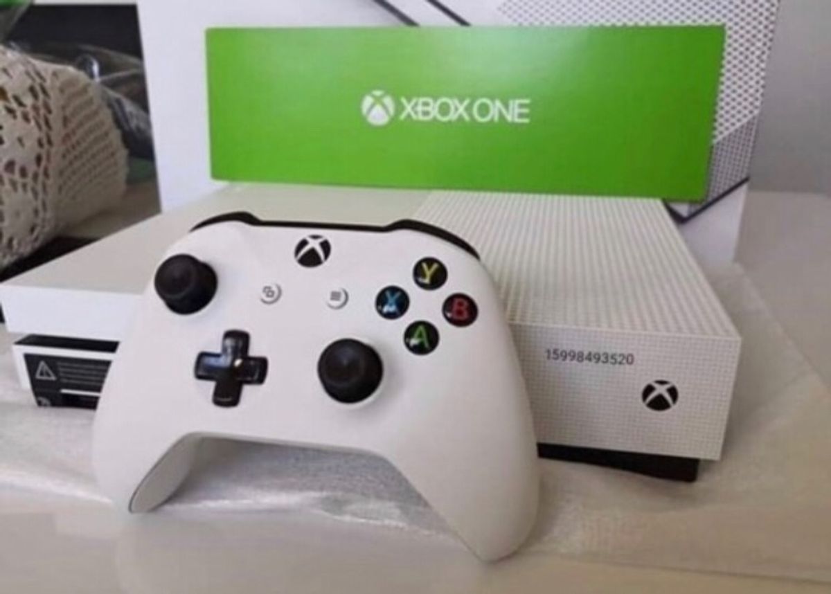Xbox One S 4k Branco | Produto Masculino Microsoft Nunca Usado 39995695 ...