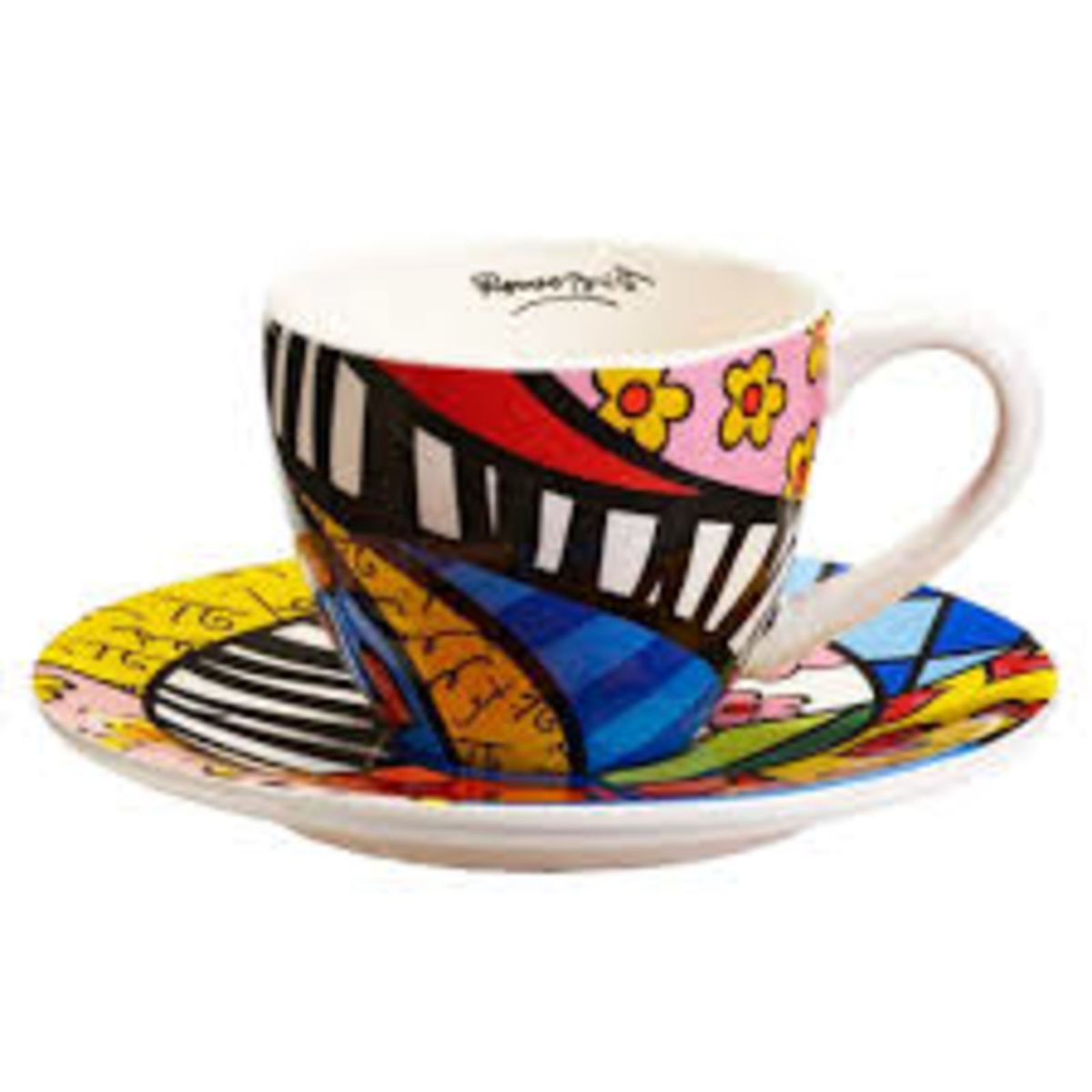 Xicara de Cha Romero Britto | Móvel de Cozinha Nunca Usado 27484977 ...