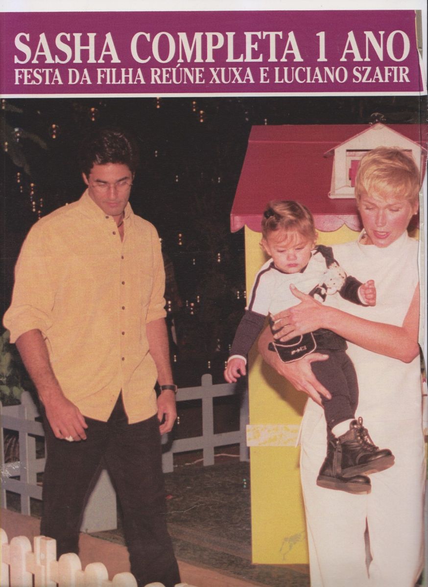 Xuxa Aniversário 1 Ano Sasha 7 Páginas Revista Antiga Caras