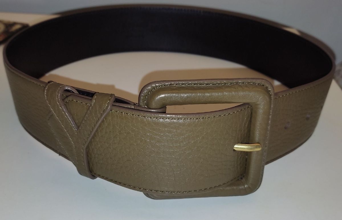 Ysl Cinto Y Lindo em Couro | Cinto Feminino Yves Saint Laurent Usado ...
