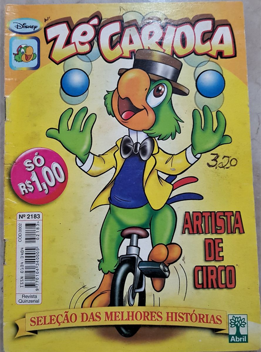 Zé Carioca Artista de Circo - Walt Disney | Livro Editora Abril Usado ...