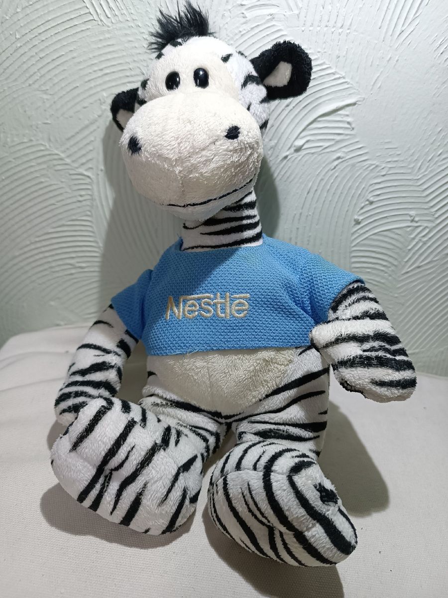 Zebrinha Antiga de Pelúcia Filhotes Nestlé Colecionável Ver Descrição ...