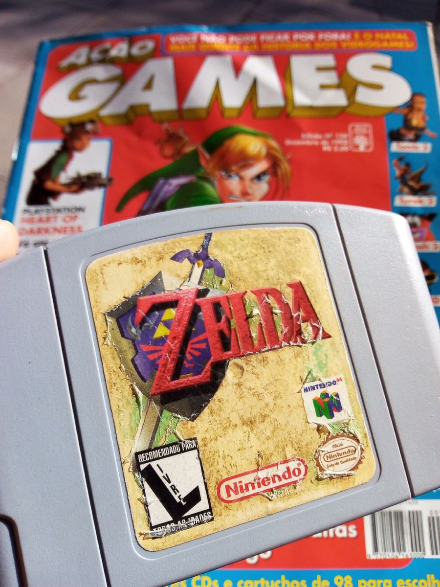 Zelda Original Nintendo 64 | Produto Vintage e Retro Gradiente Usado ...