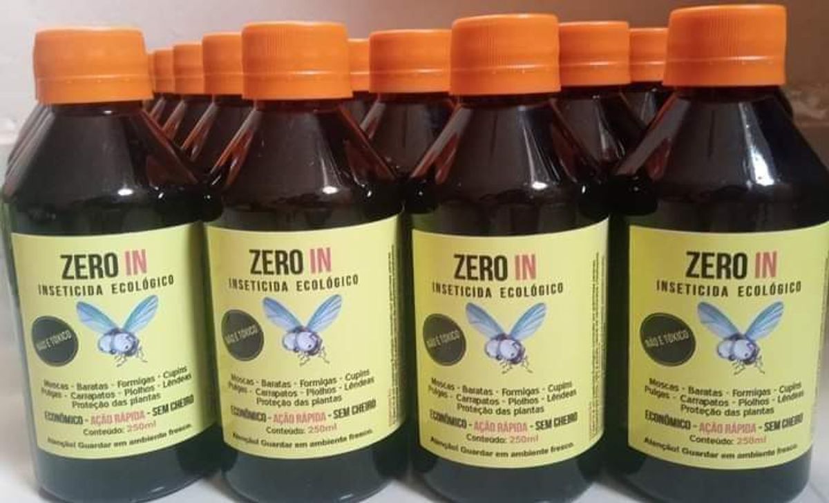 Zero In Frascos de 500ml Inseticida Ecológico com Borrifador de Brinde ...